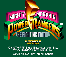 Mighty Morphin Power Rangers - The Fighting Edition (USA) ROM