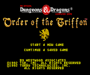 Order of the Griffon (USA) ROM