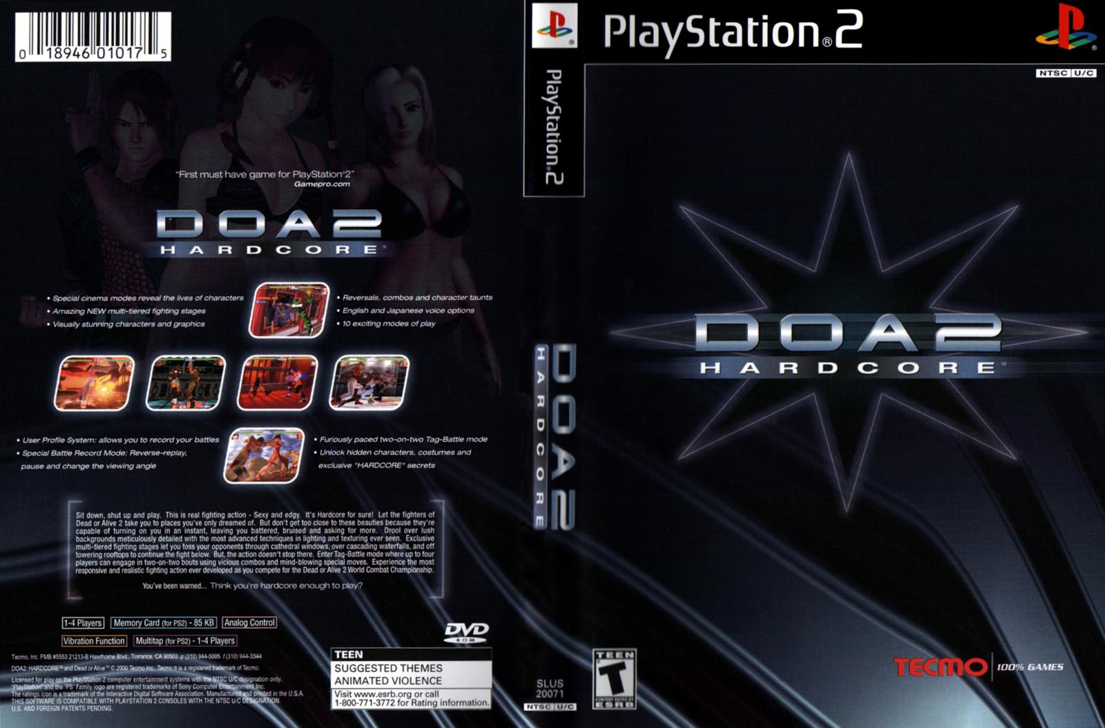 DOA2 - Hardcore (USA) (En,Ja,Fr,De,Es,It) ISO