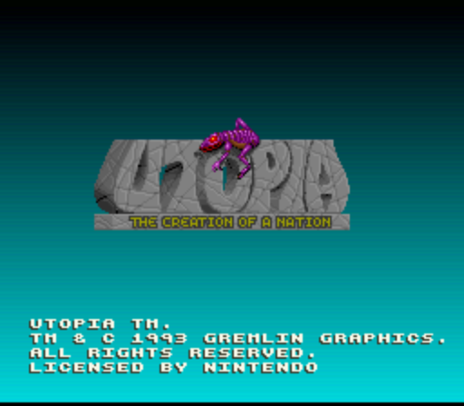 Utopia - The Creation of a Nation (Europe) ROM