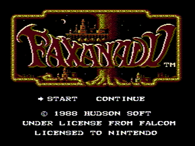 Faxanadu (USA) ROM
