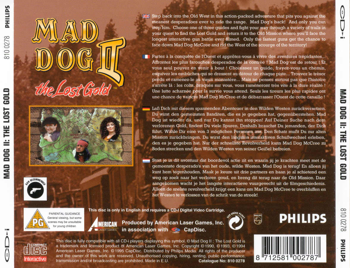 Mad Dog II - The Lost Gold (CD-i) ISO