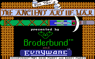 Ancient Art Of War (1984)(Broderbund Software Inc)(Rev) Game