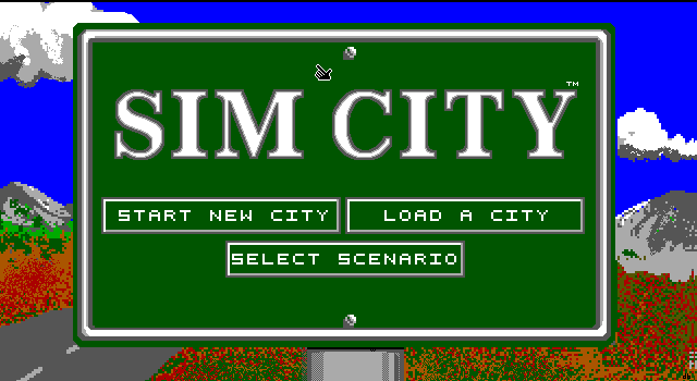 Sim City (1989)(Broderbund Software Inc) Game